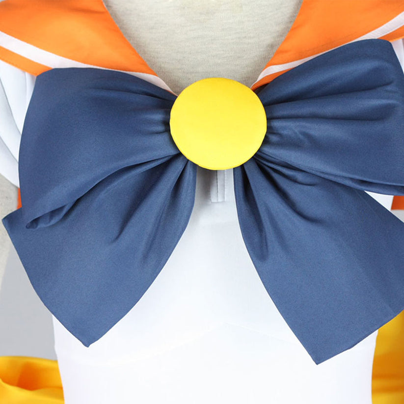 Women and Kids Sailor Moon Costume Sailor Venus Aino Minago Cosplay wi ...