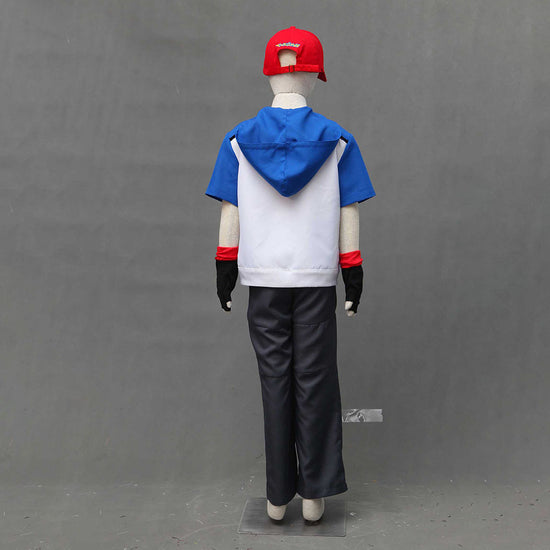 Pokemon Monster Costume Ash Ketchum Cosplay Hoodie full Set with Acces ...
