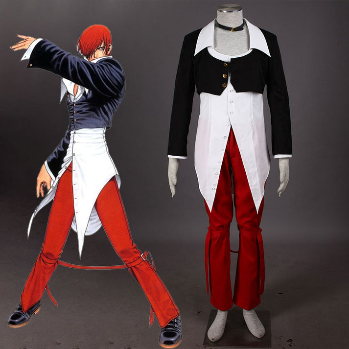 King of Fighters Costume Iori Yagami Cosplay full Outfit for Men and K ...